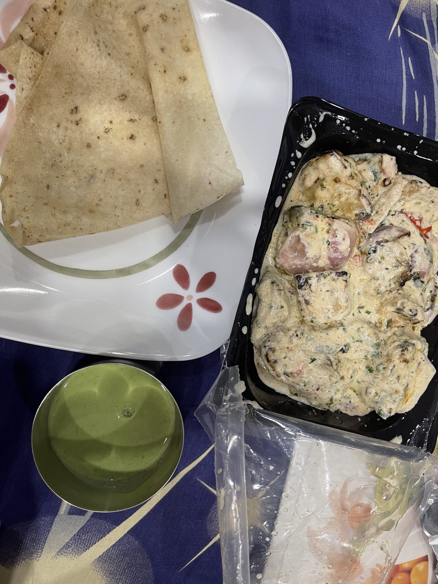 Today’s dinner- Afghani Chaap with Roomali Roti — DUGGU