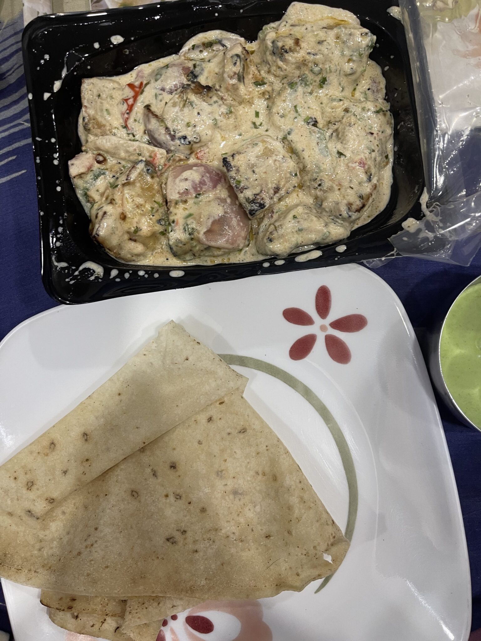 Today’s dinner- Afghani Chaap with Roomali Roti — DUGGU